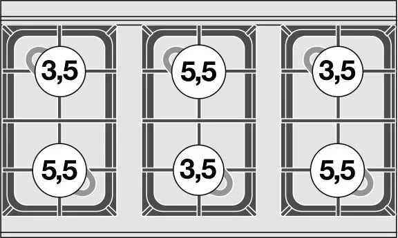 MAGICLOTUS 60 Gas Komfur med 6 Brændere og Statisk Ovn - CF6-610G ...